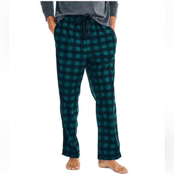 Nautica | Pants | Nautica Mens Cozy Fleece Pajama Pants Blue Black ...
